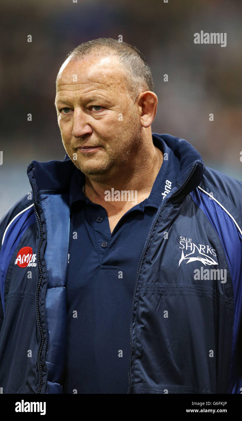 Sale head coach Steve Diamond during the Amlin Challenge Cup, Pool One ...