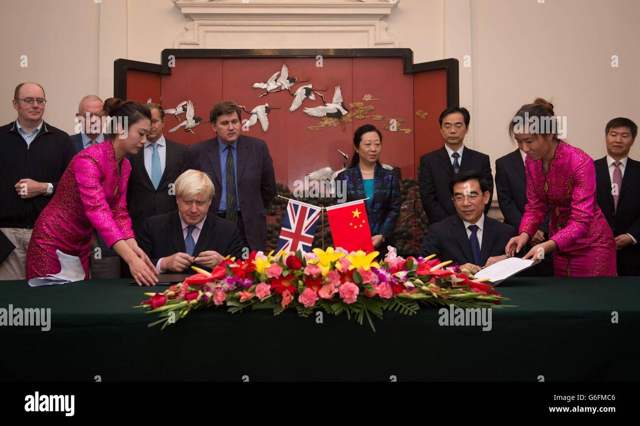Boris Johnson visits China Stock Photo - Alamy