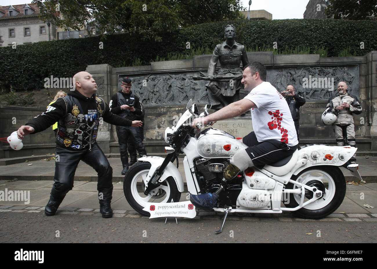 Bikers congregate hi-res stock photography and images - Alamy
