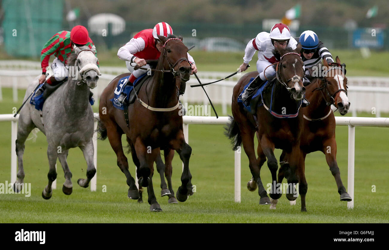 Balmont Mast ridden by Johnny Murtagh (second from left) on the way to ...