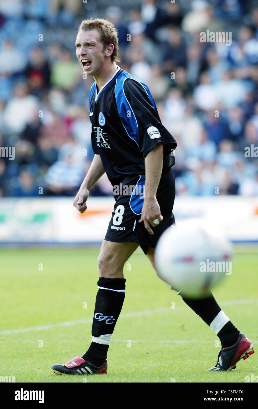 Chesterfield's Mark Allott, during their Nationwide Division Two match ...