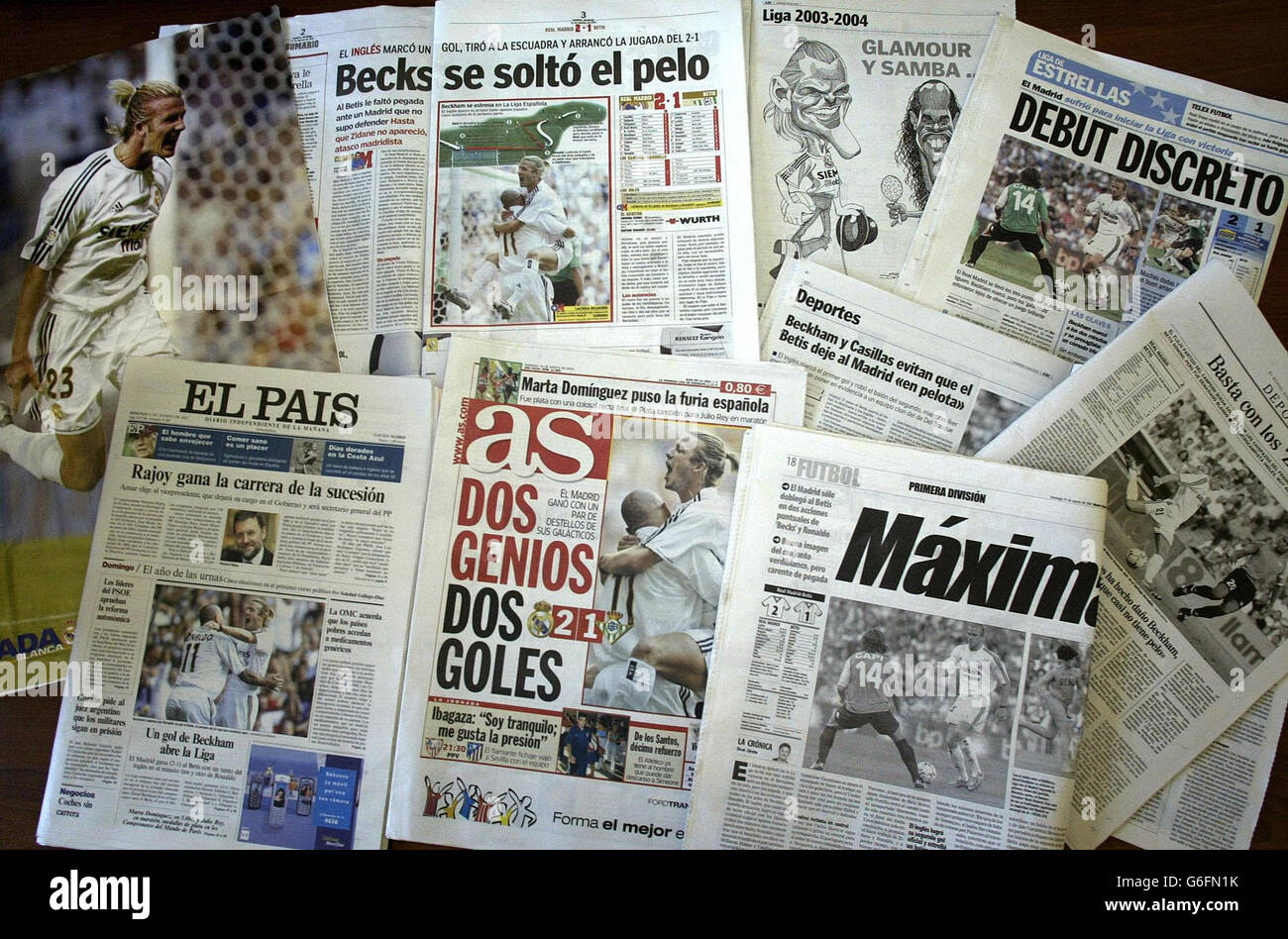Front pages spanish newspapers hi-res stock photography and images - Alamy