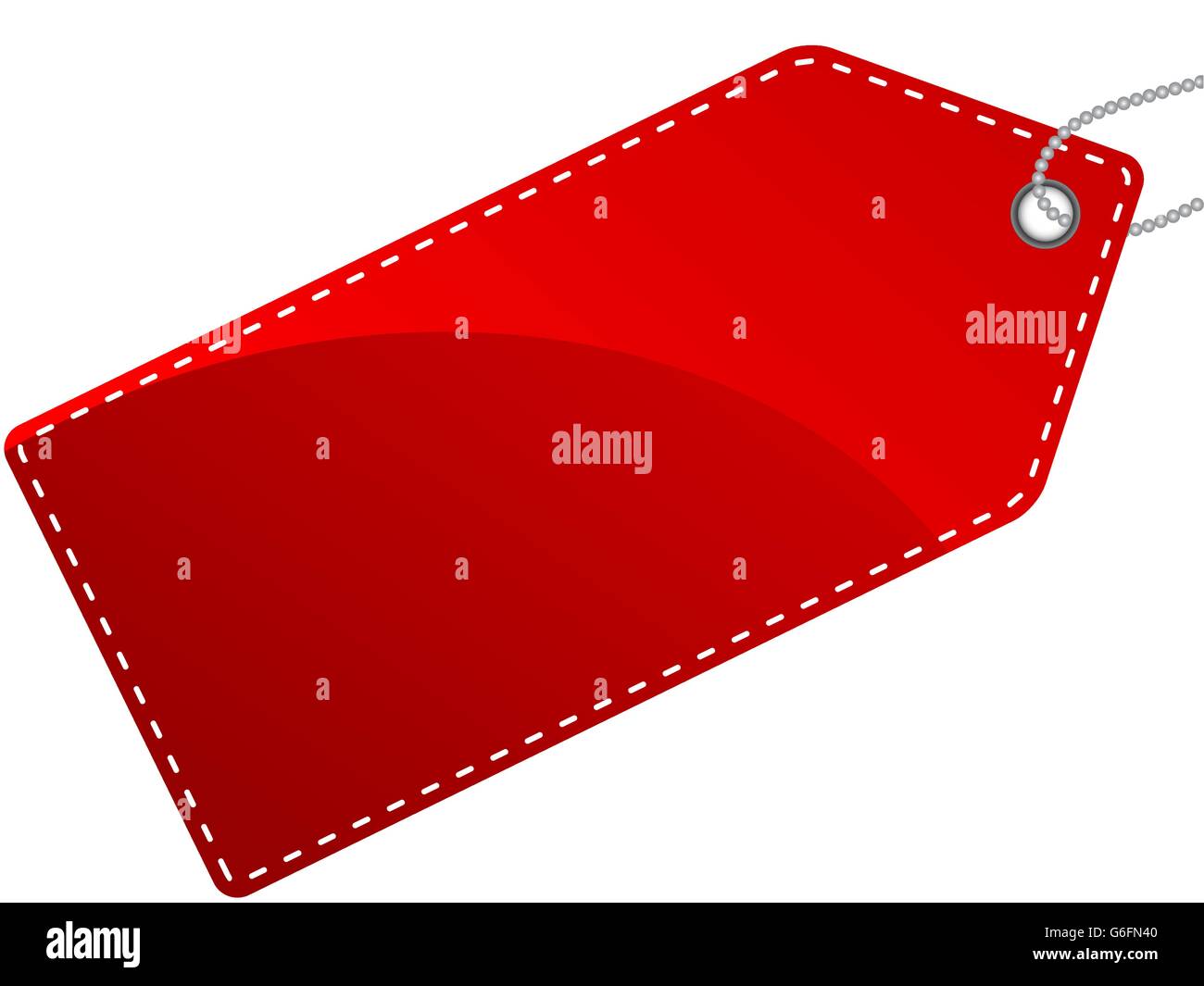 Vector illustration of single isolated red label tag Stock Vector Image ...