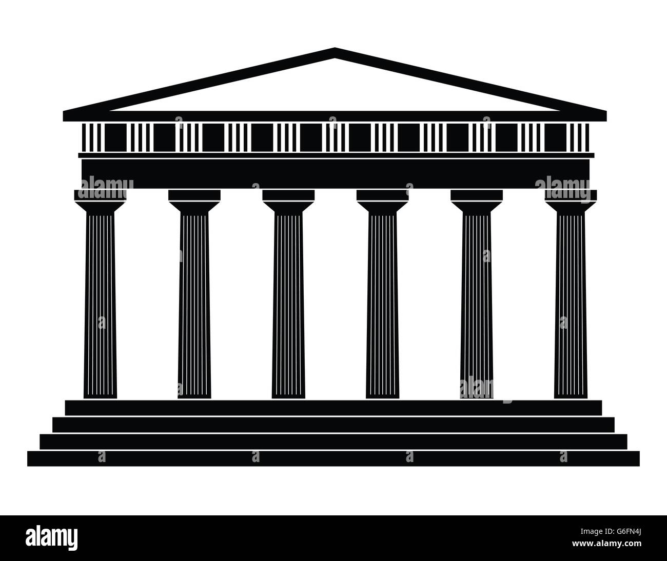 Vector illustration of single isolated temple icon Stock Vector Image ...