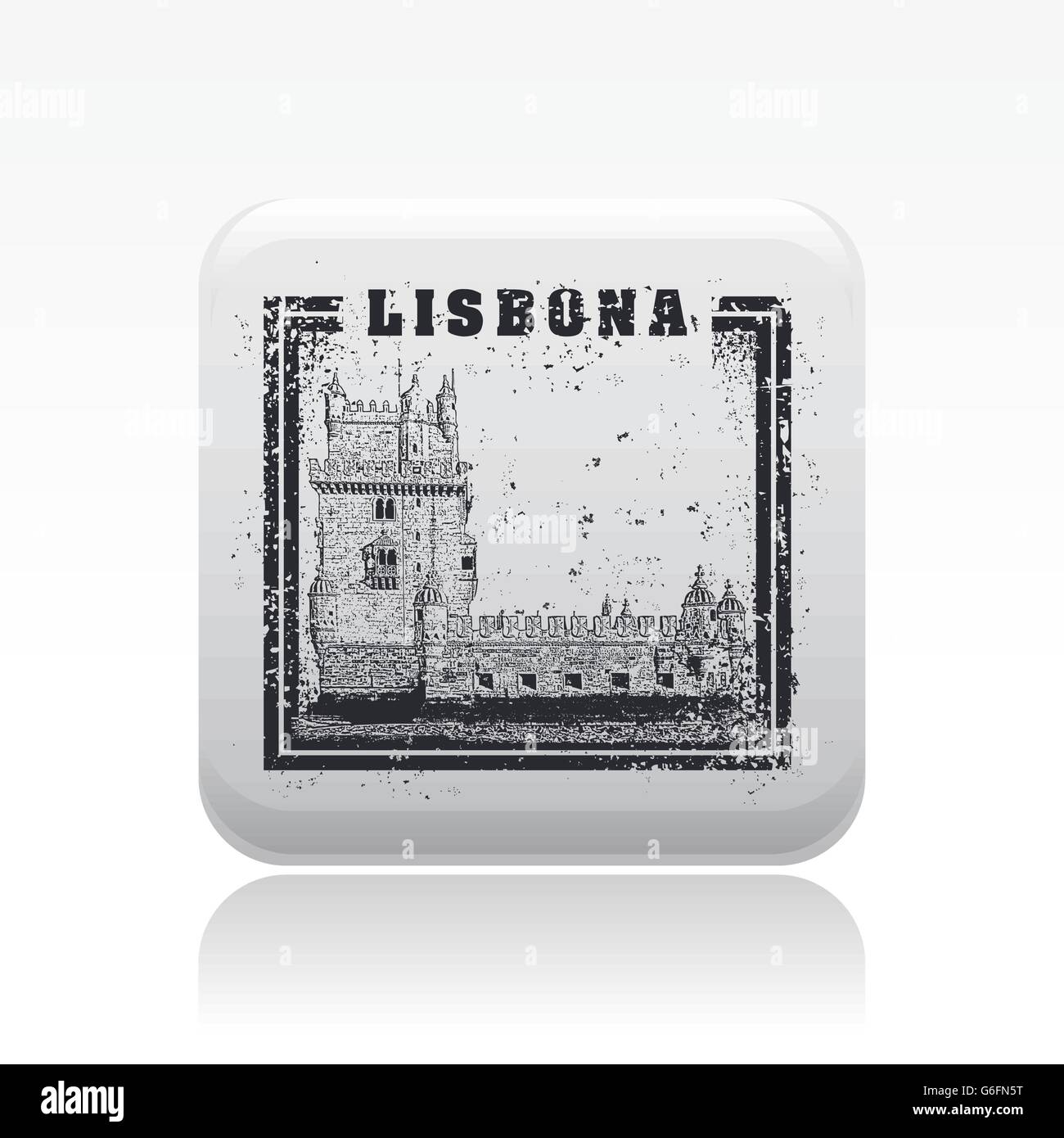 Vector illustration of single isolated Lisbona icon Stock Vector Image ...