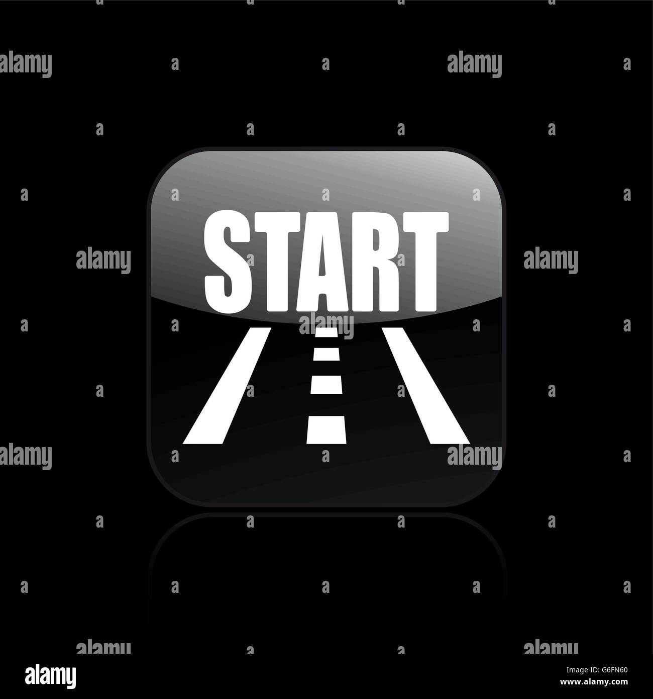 Vector illustration of single isolated race start icon Stock Vector ...