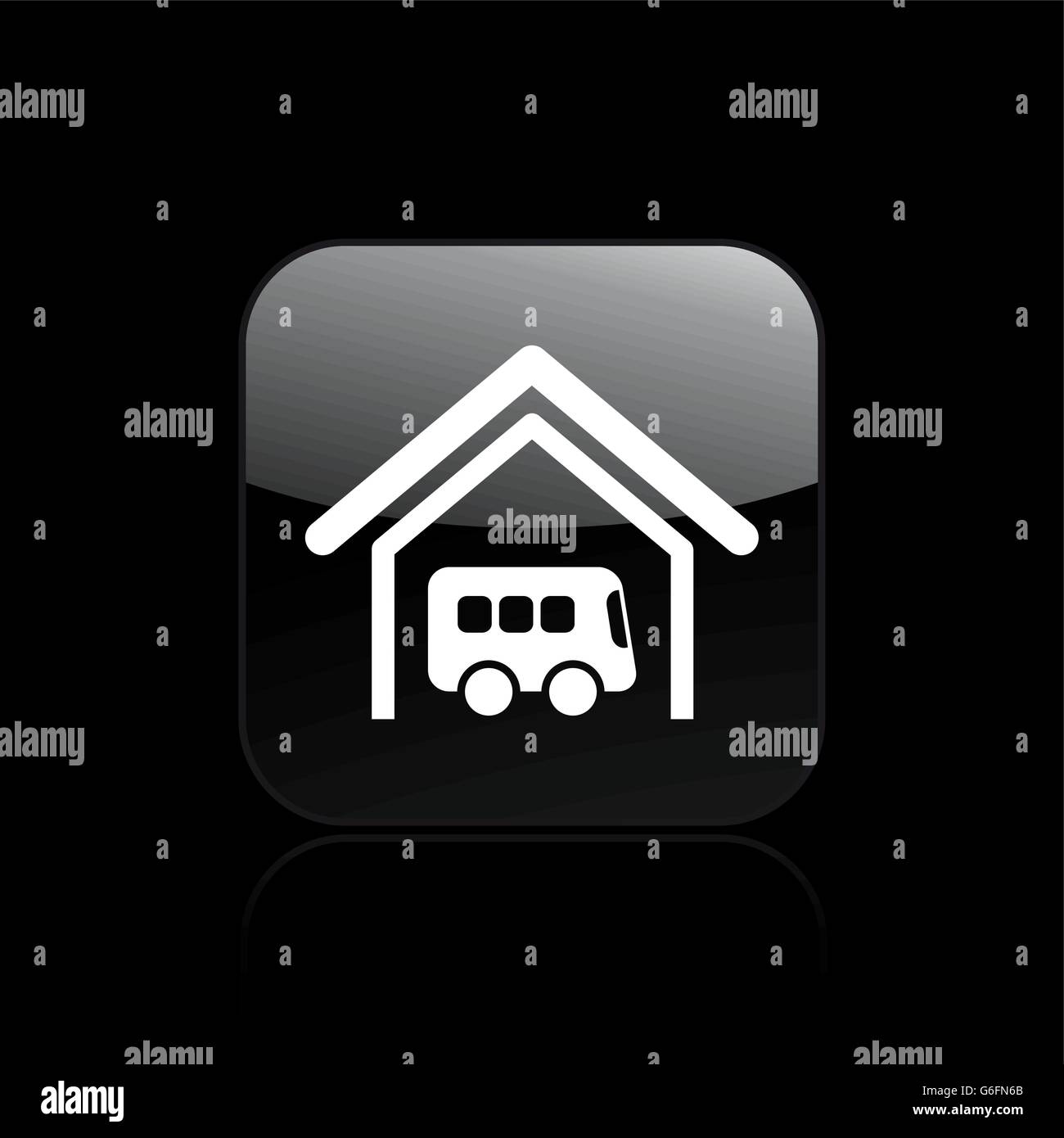 Vector illustration of single isolated bus icon Stock Vector Image ...