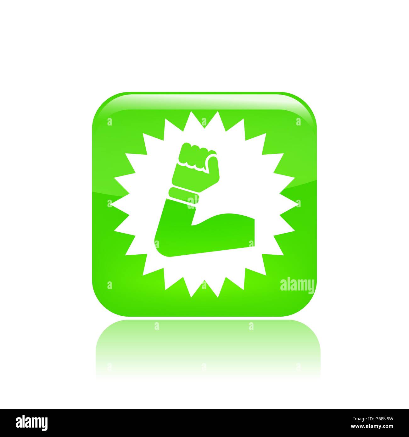 Vector illustration of single isolated muscle icon Stock Vector Image ...