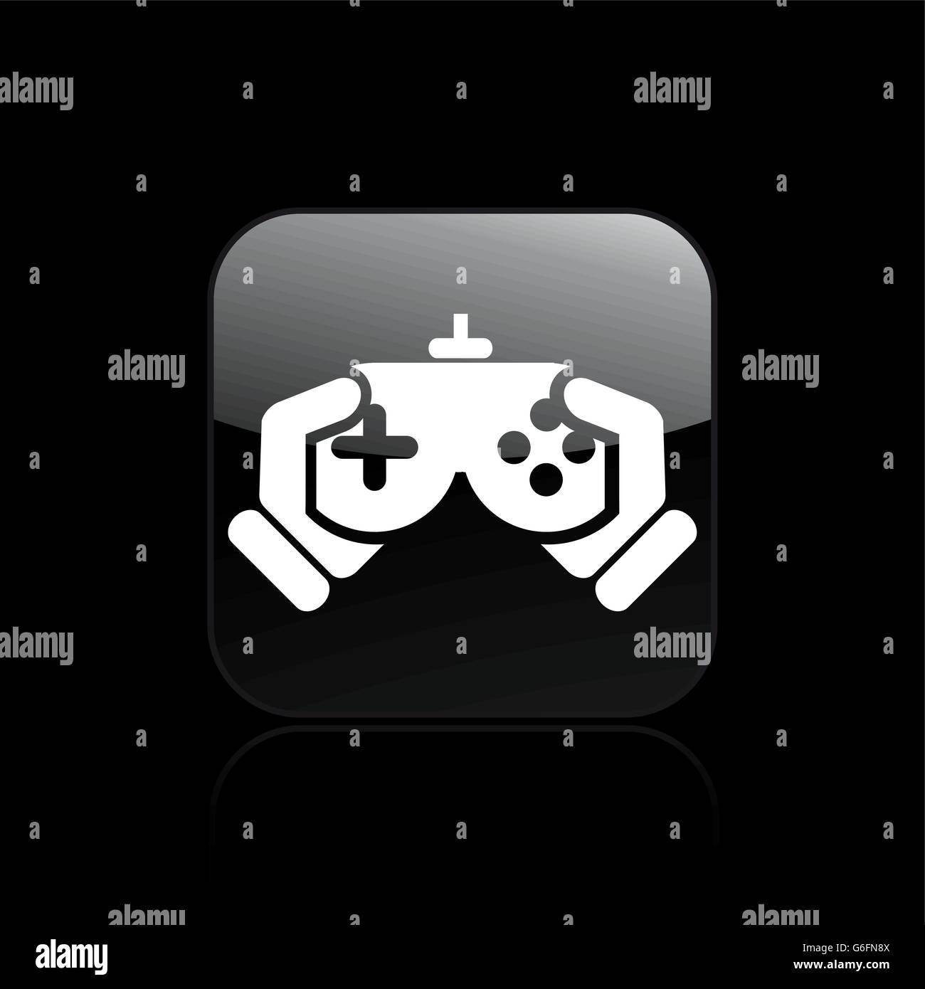 Vector illustration of single isolated videogame icon Stock Vector ...