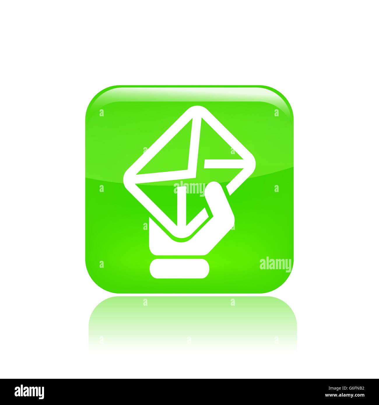 Vector illustration of single isolated mail icon Stock Vector Image ...