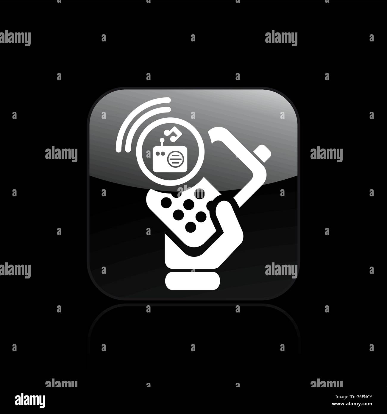 Vector illustration of single isolated phone radio icon Stock Vector ...