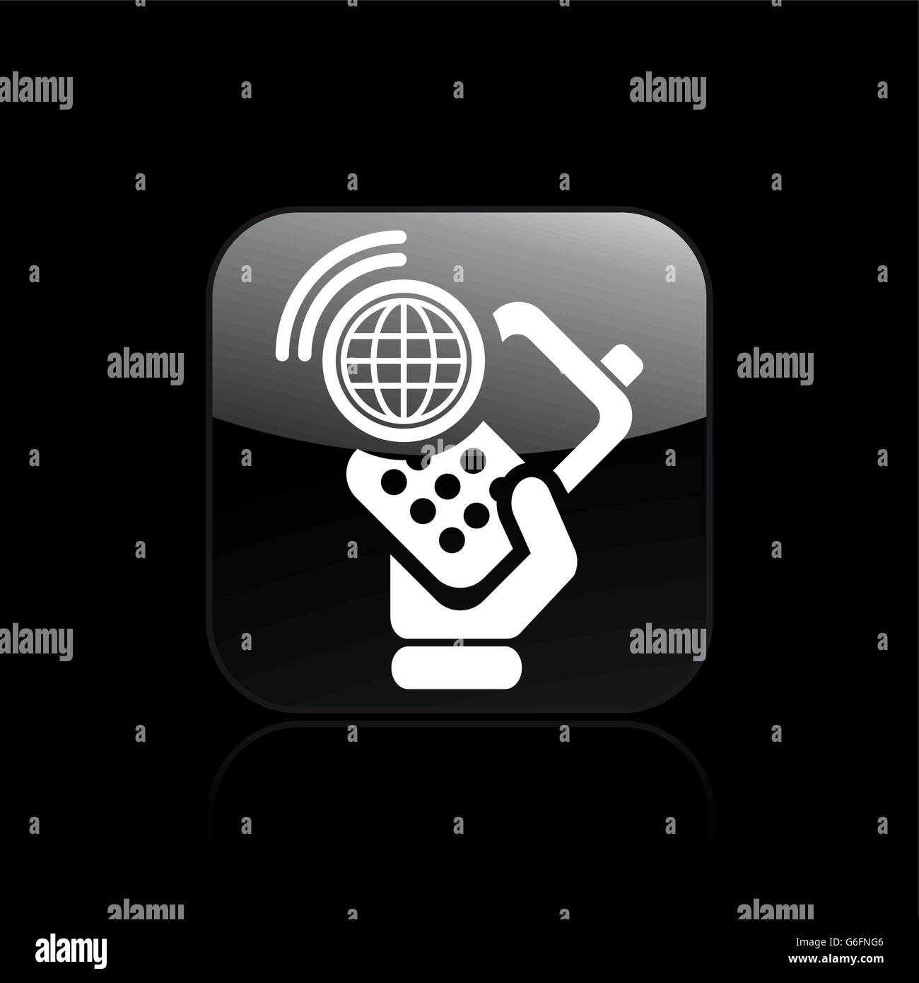 Vector illustration of single isolated web phone icon Stock Vector ...