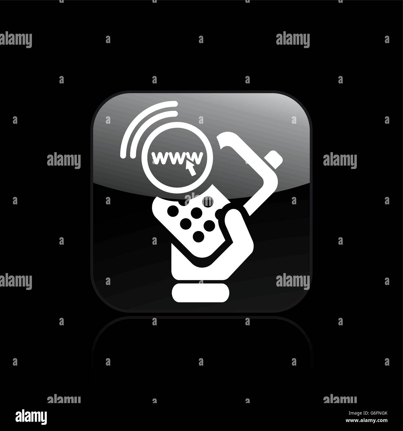 Vector illustration of single isolated phone connection icon Stock ...