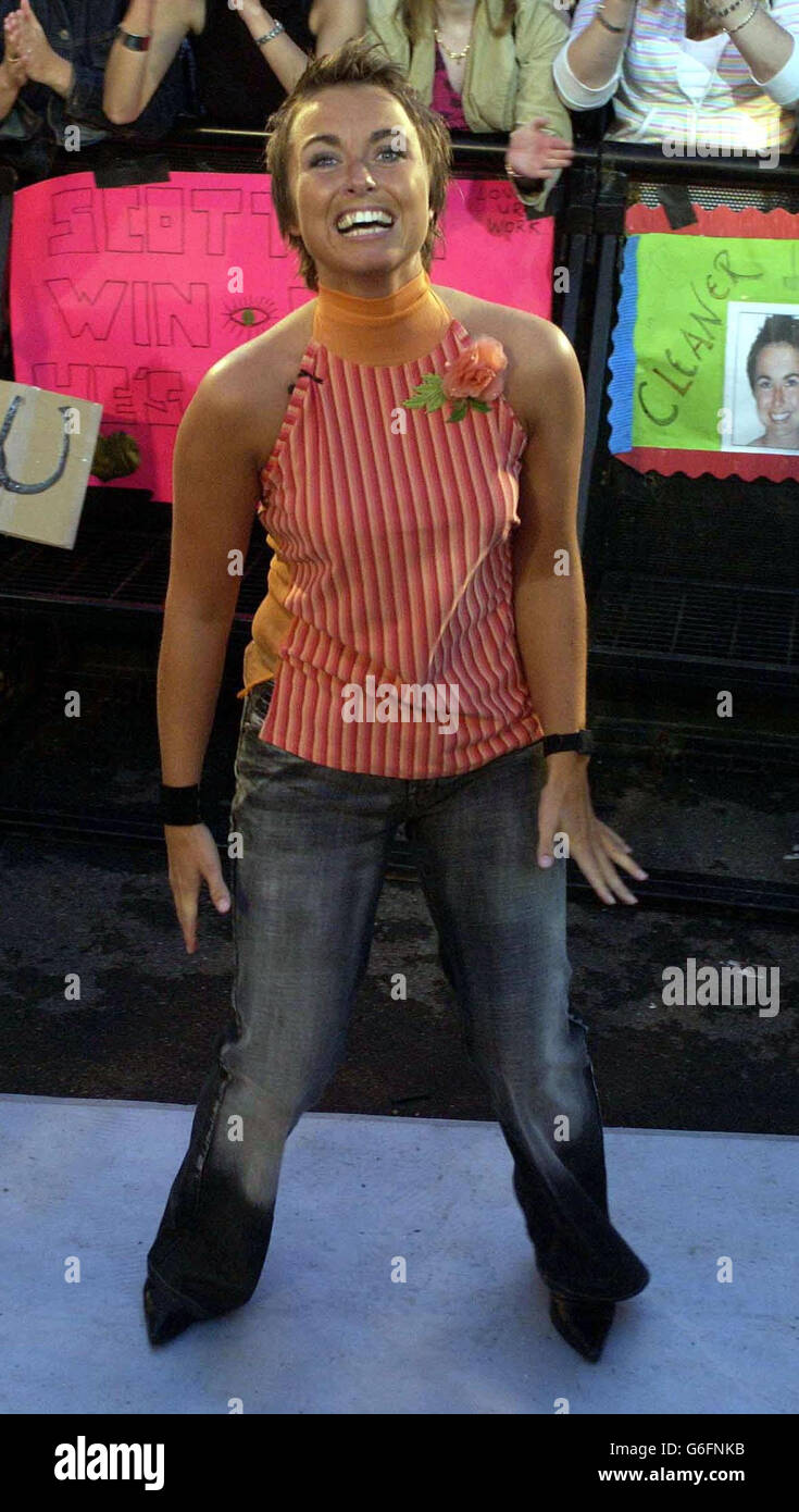 Steph smith poses photographers leaves big brother house hi-res stock ...