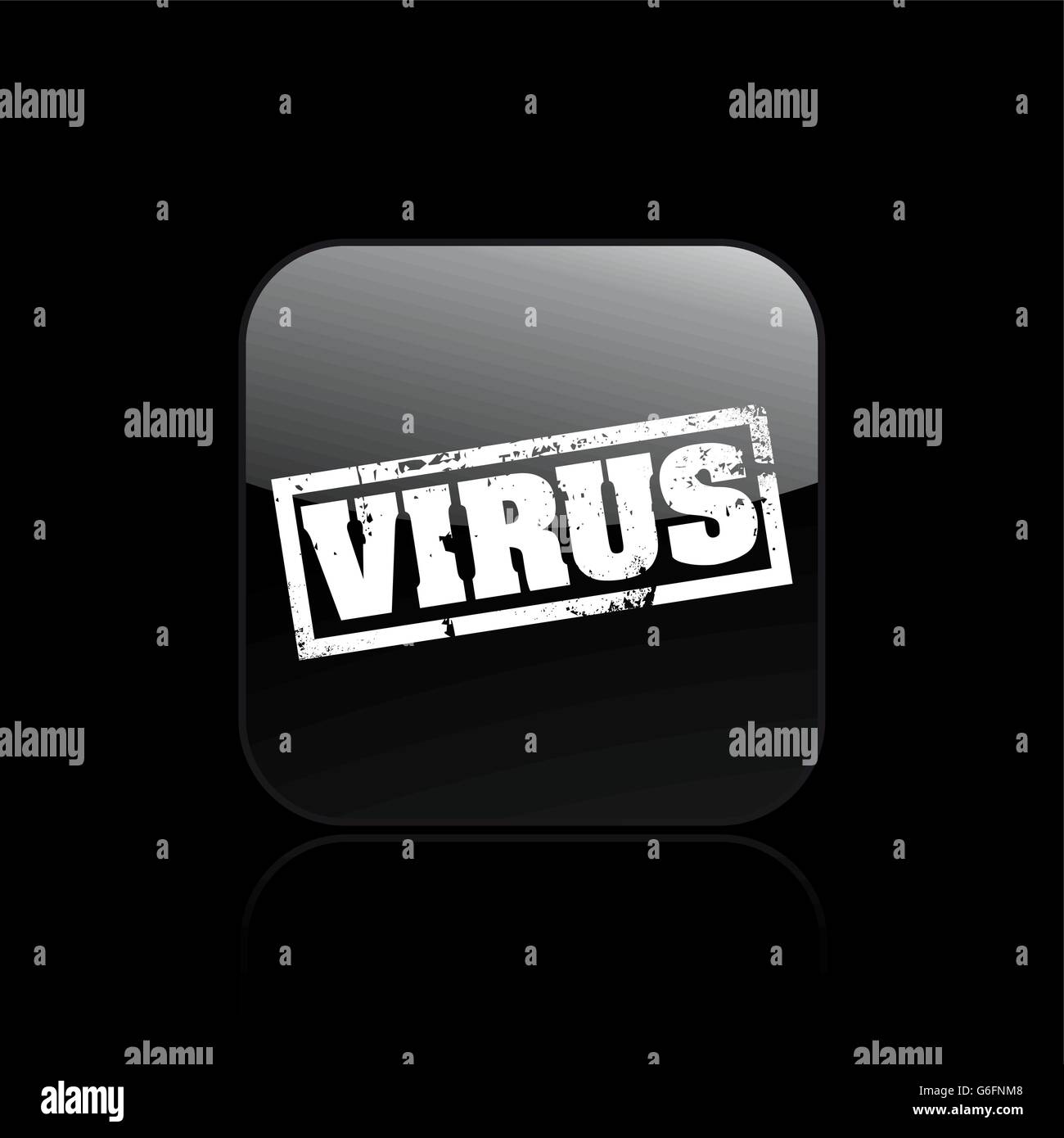 Vector illustration of single isolated virus icon Stock Vector Image ...