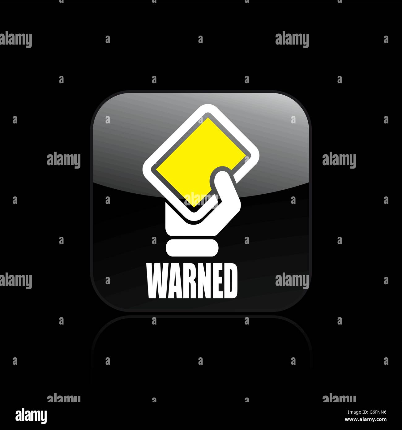 Vector illustration of single isolated warning icon Stock Vector Image ...
