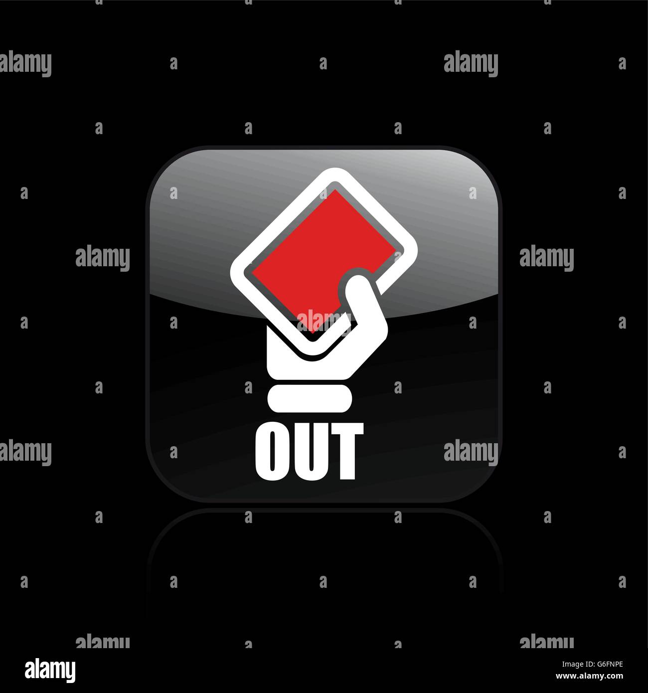 Vector illustration of single isolated red label icon Stock Vector ...