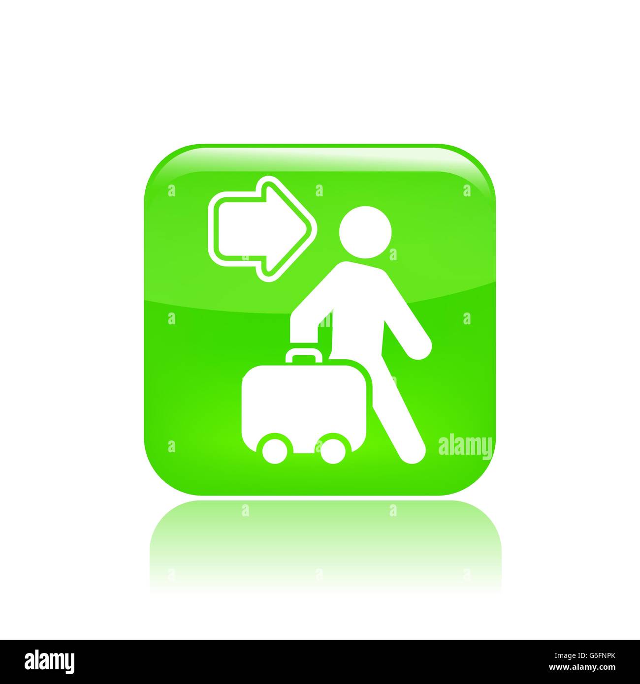 Vector illustration of single isolated travel direction icon Stock ...