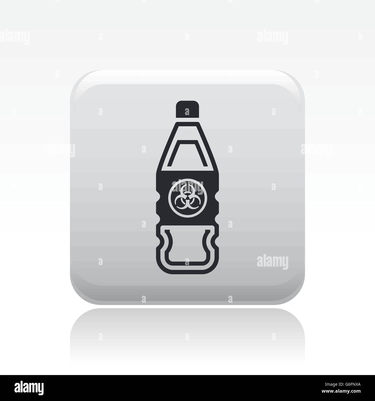 Vector illustration of single isolated bio danger icon Stock Vector ...