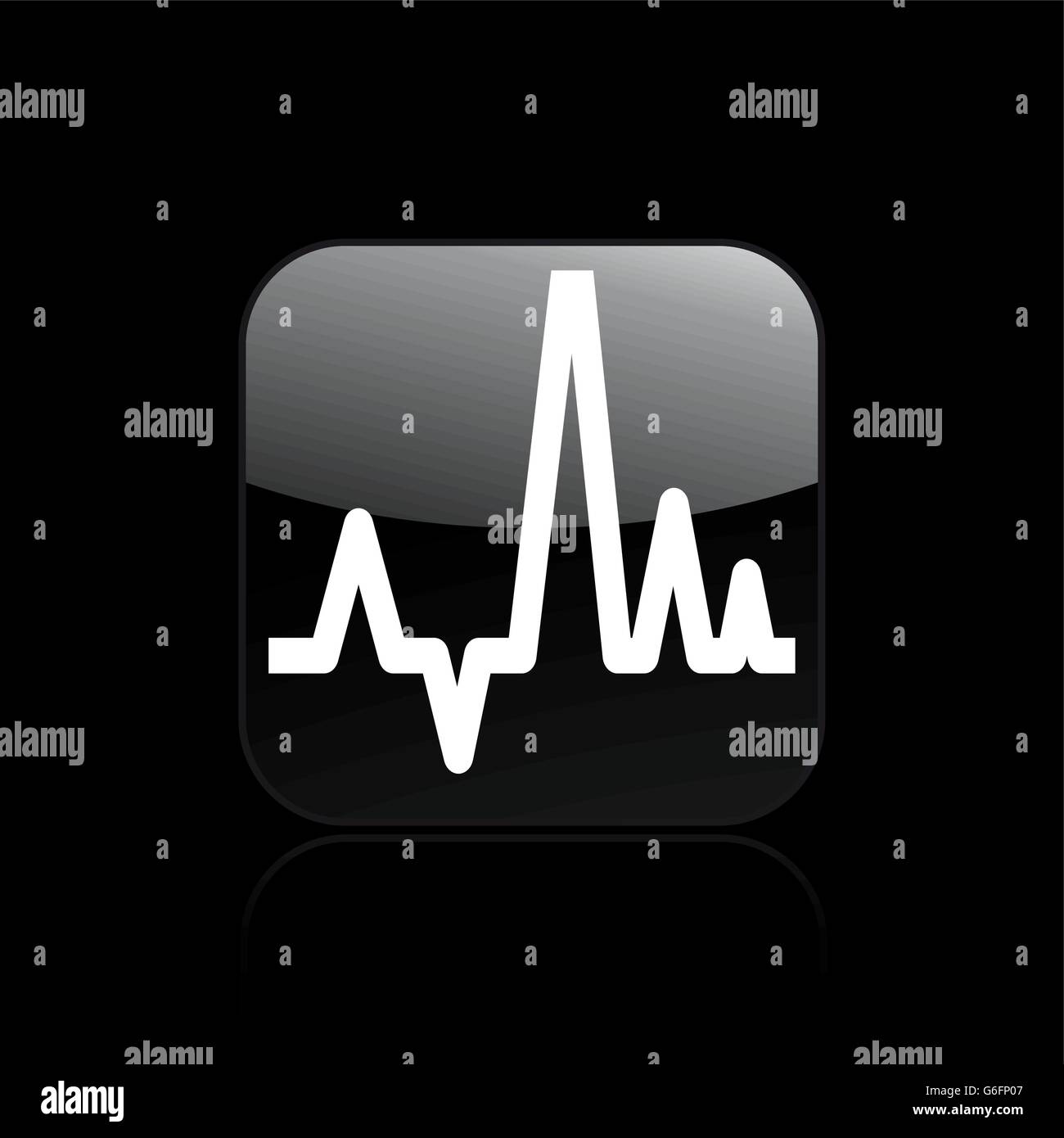 Vector illustration of single isolated wave icon Stock Vector Image ...