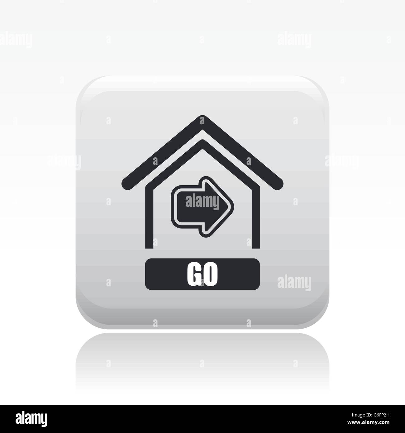 Vector illustration of single isolated Go icon Stock Vector Image & Art ...