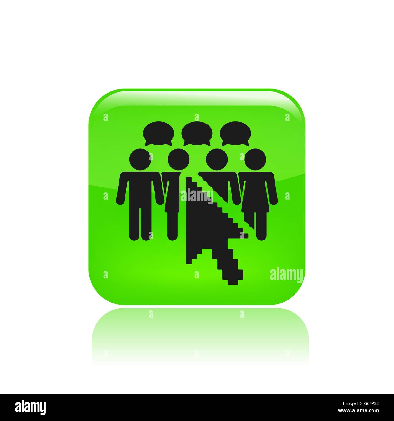 Vector illustration of single isolated social icon Stock Vector Image ...