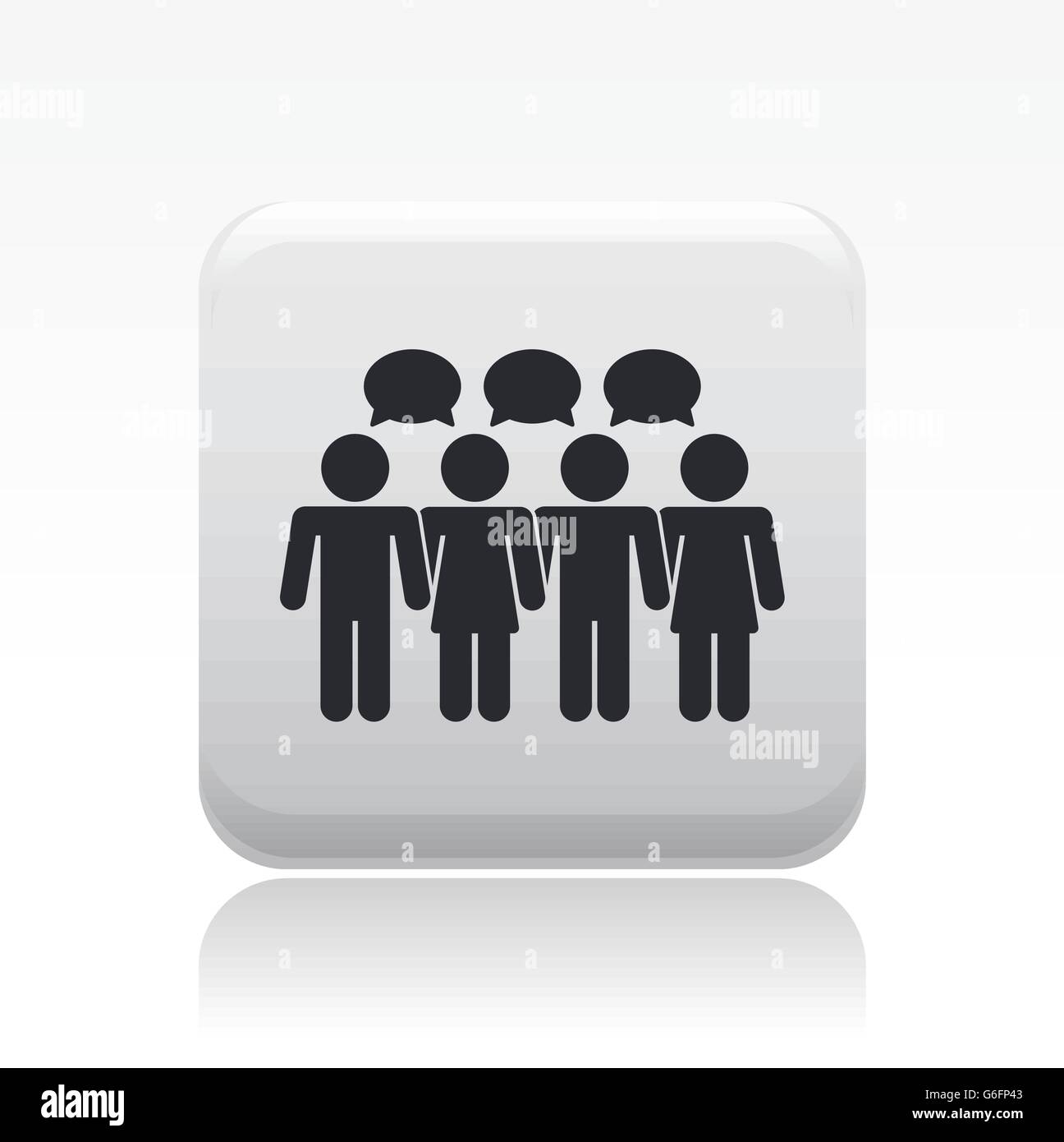 Vector illustration of single isolated social icon Stock Vector Image ...