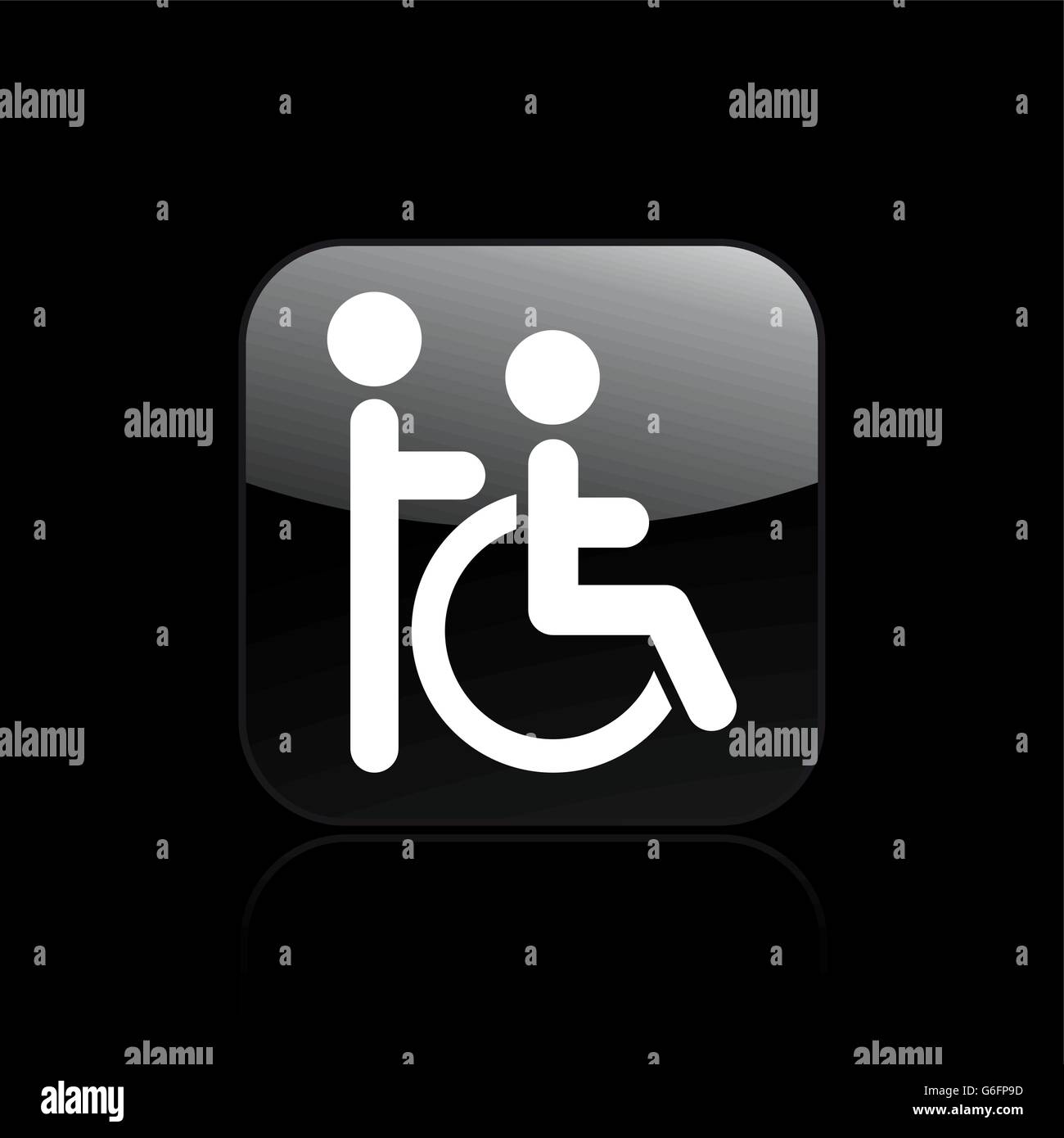 Vector illustration of single isolated handicap icon Stock Vector Image ...