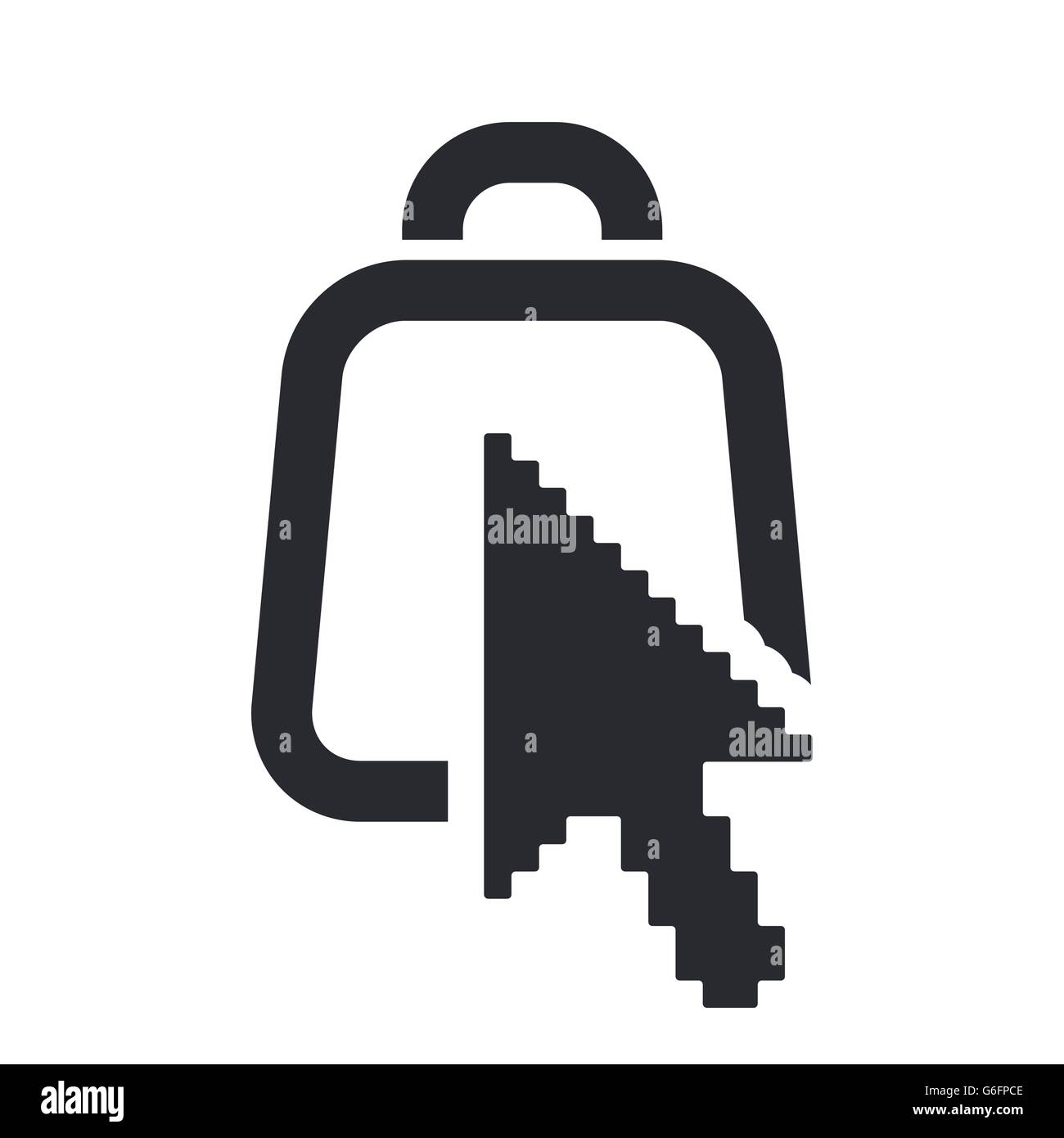 Vector illustration of single isolated bag icon Stock Vector Image ...