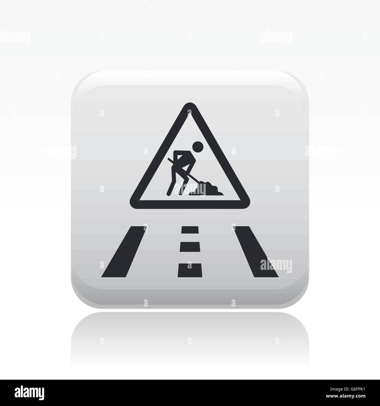 Vector illustration of single isolated work in progress icon Stock ...