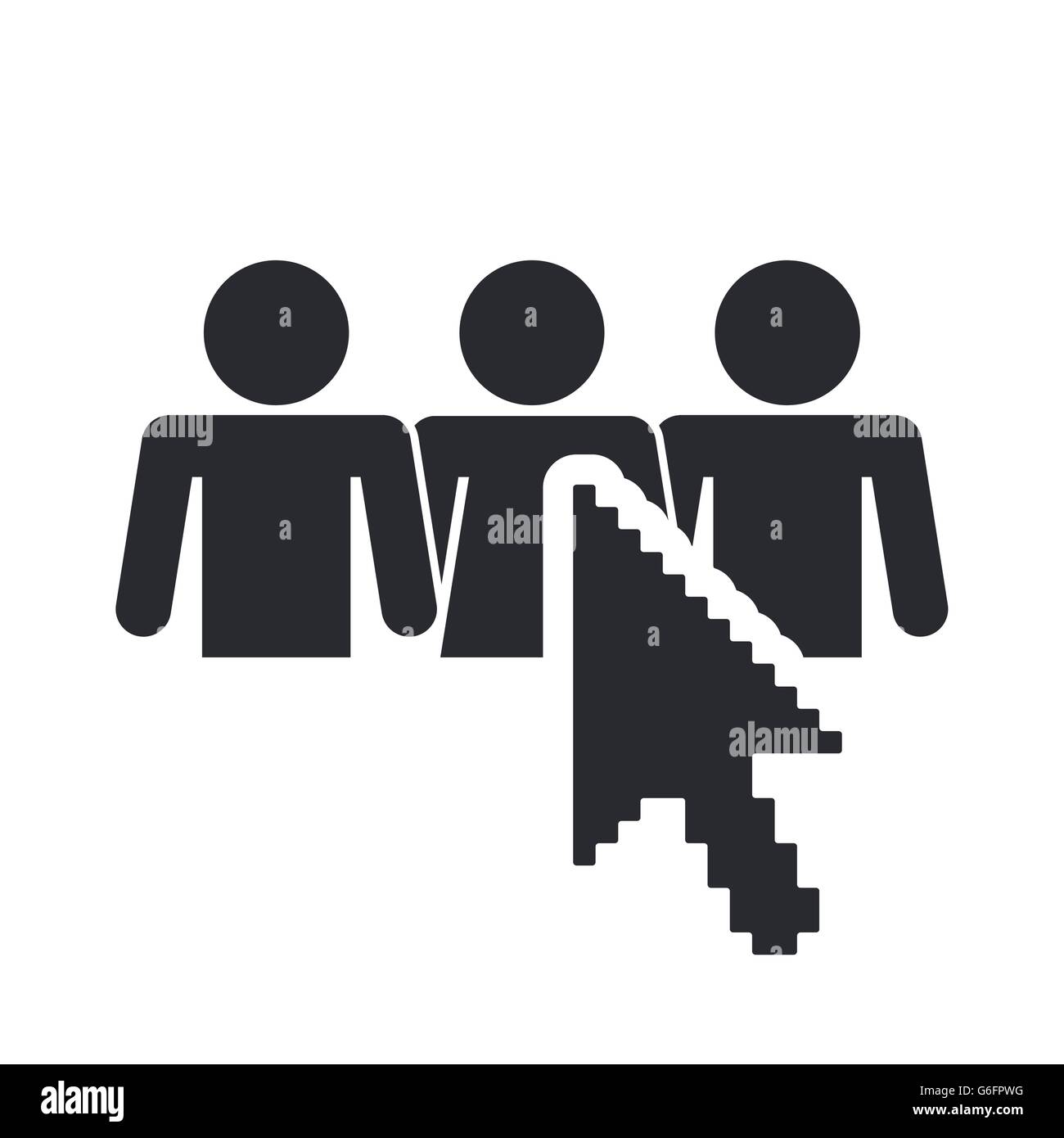 Vector illustration of single isolated social network icon Stock Vector ...