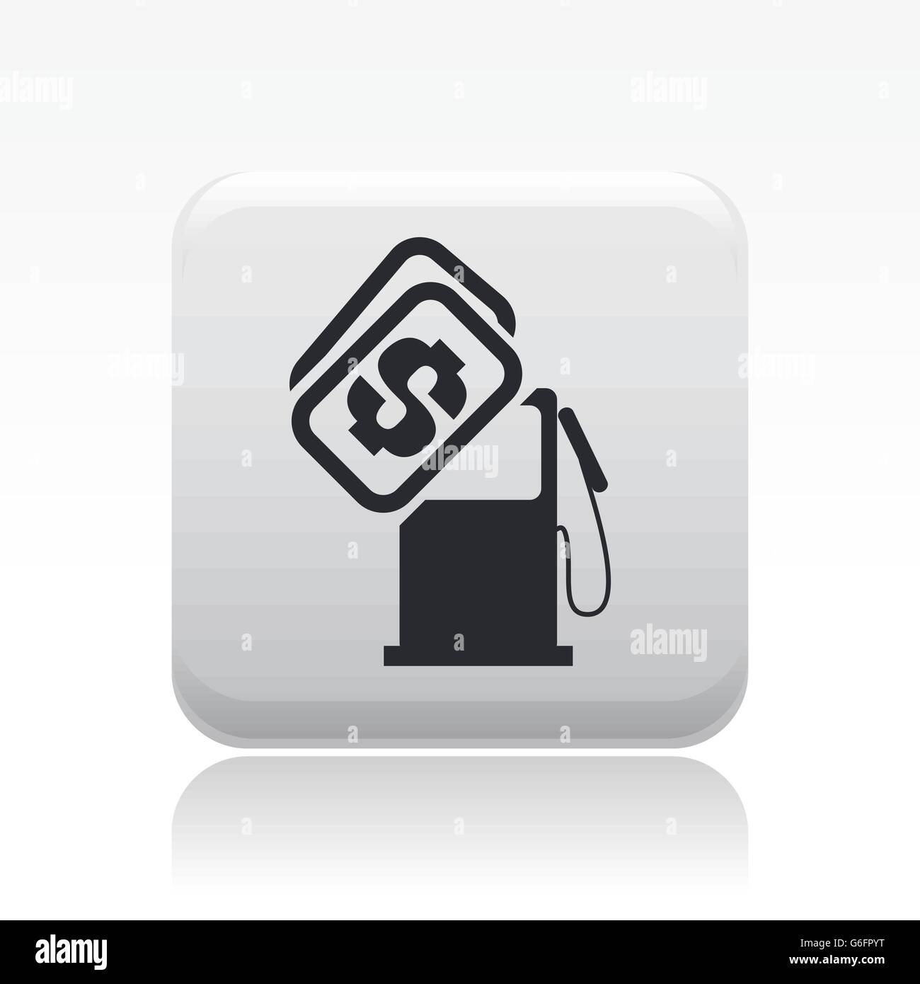 Vector illustration of single isolated gasoline price icon Stock Vector ...