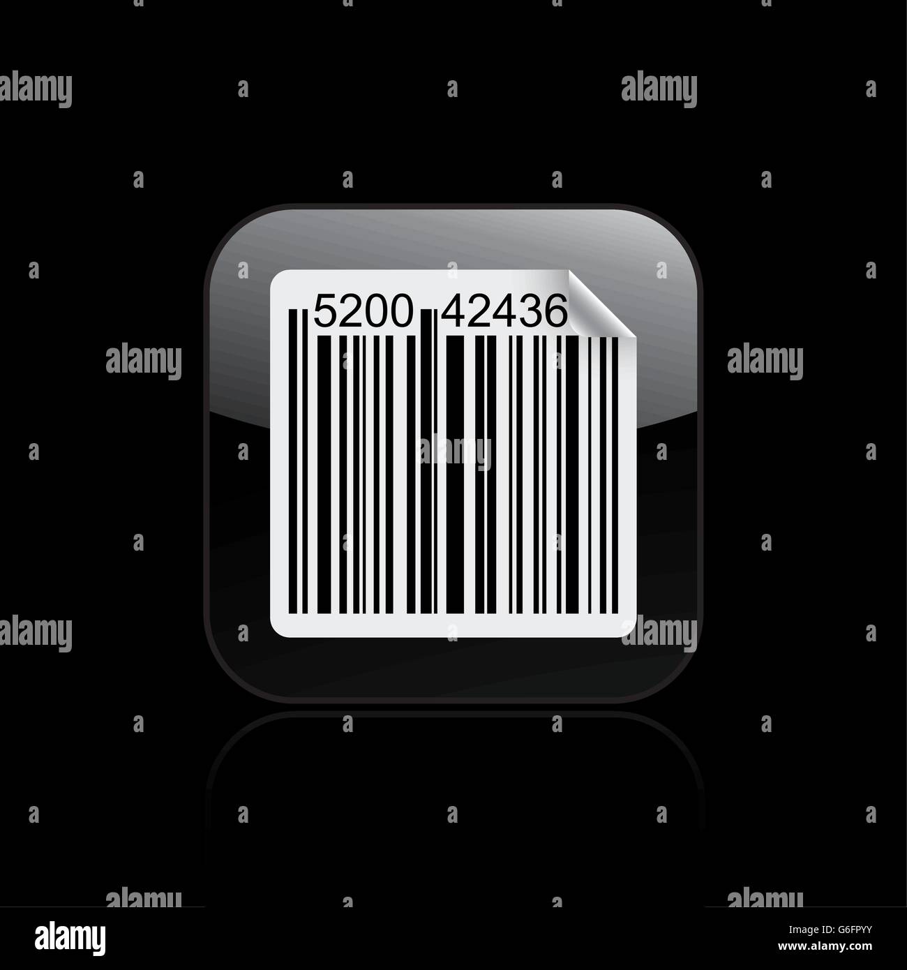 Vector illustration of single isolated barcode icon Stock Vector Image ...