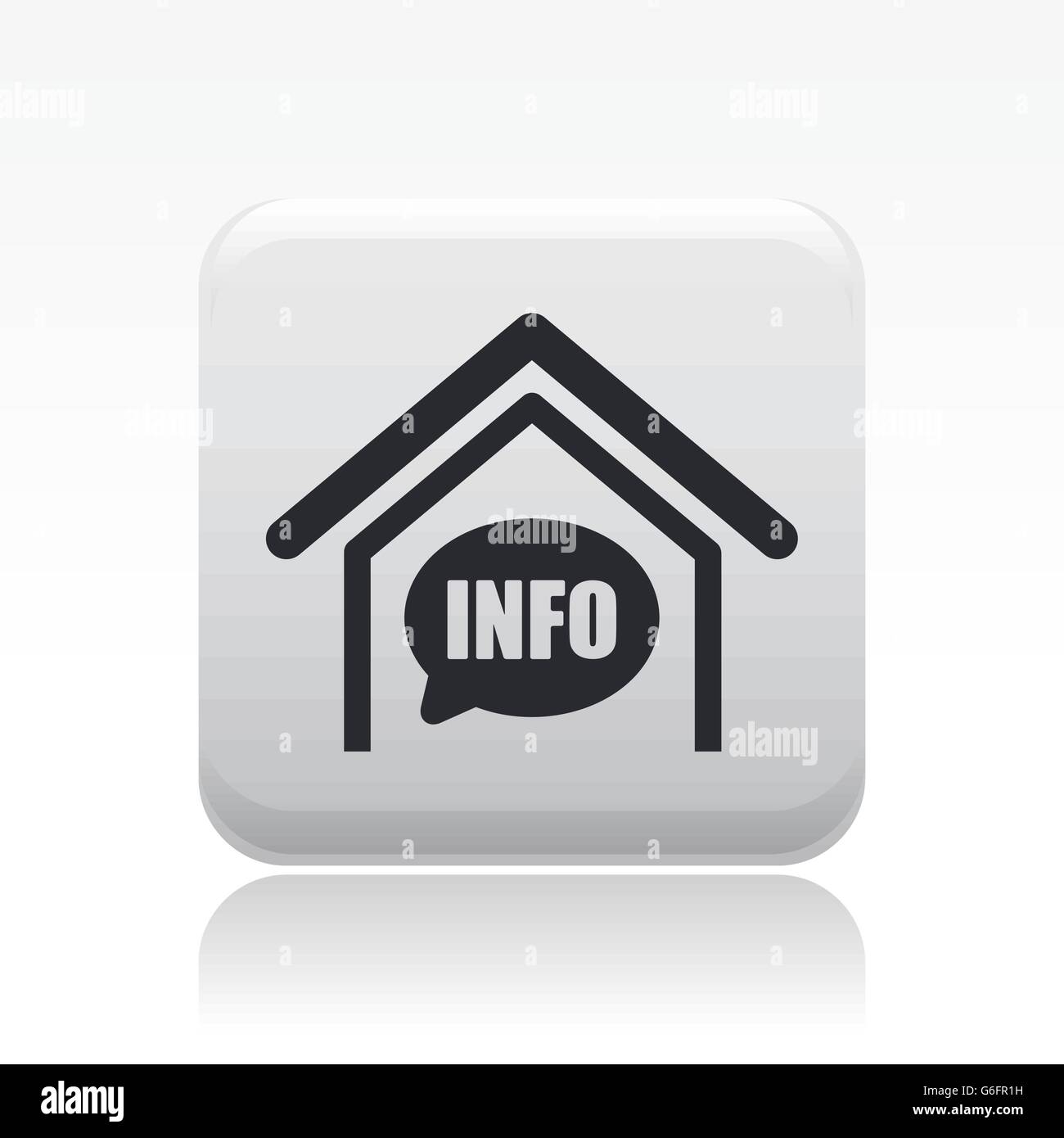 Vector illustration of single isolated info box icon Stock Vector Image ...