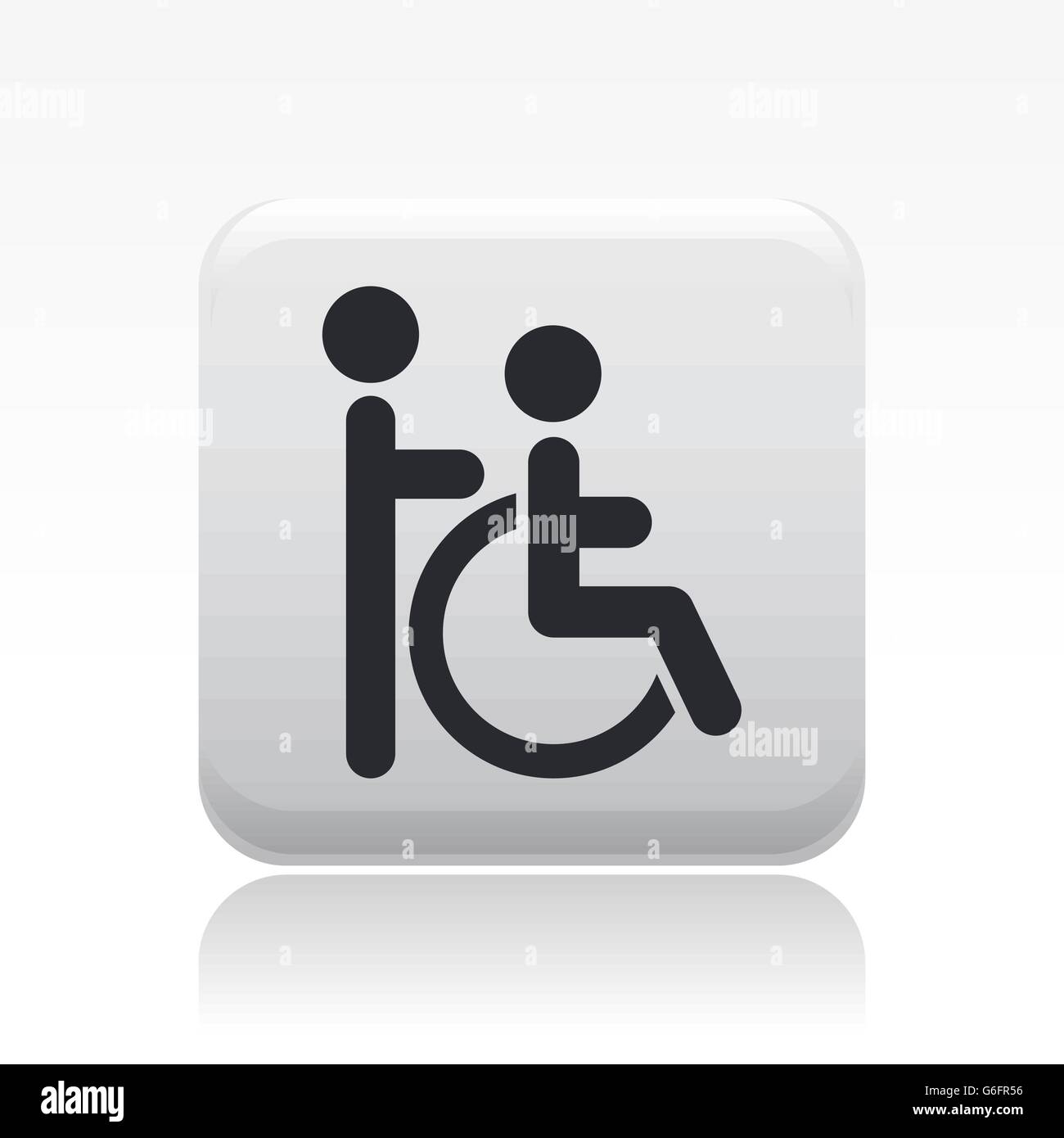 Vector illustration of single isolated handicap icon Stock Vector Image ...
