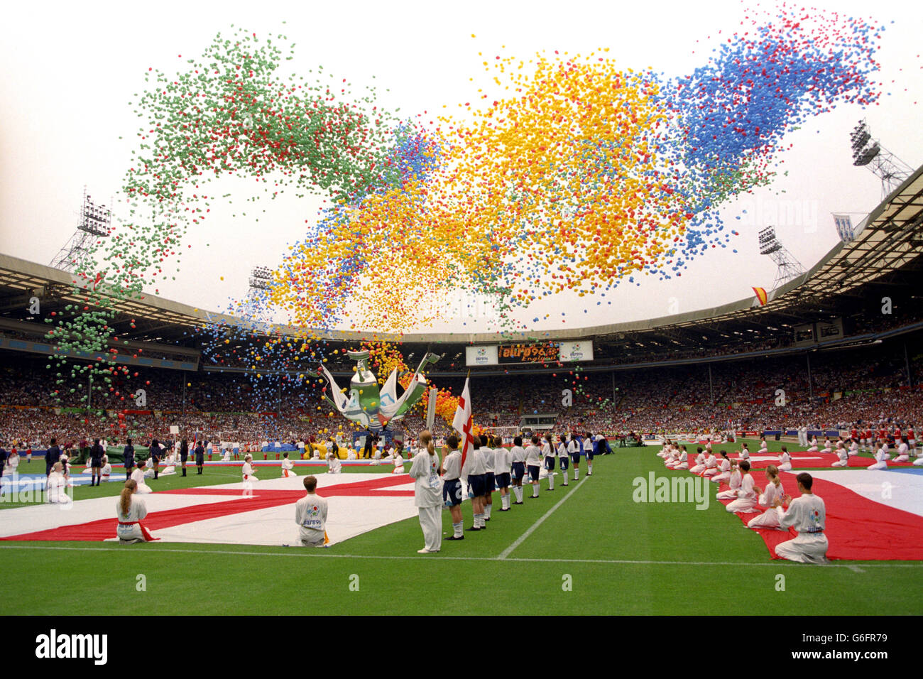 Soccer euro 96 england v switzerland at wembley hi-res stock ...