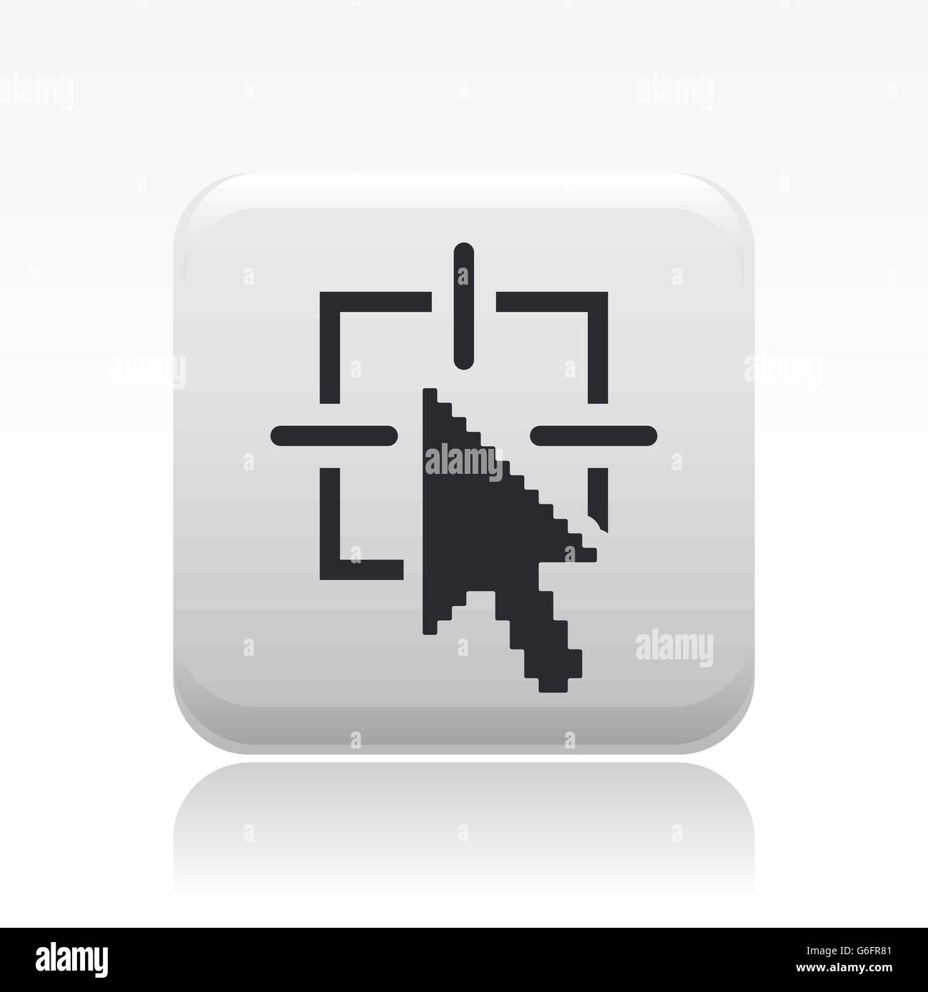 Vector illustration of single isolated target pointer icon Stock Vector ...