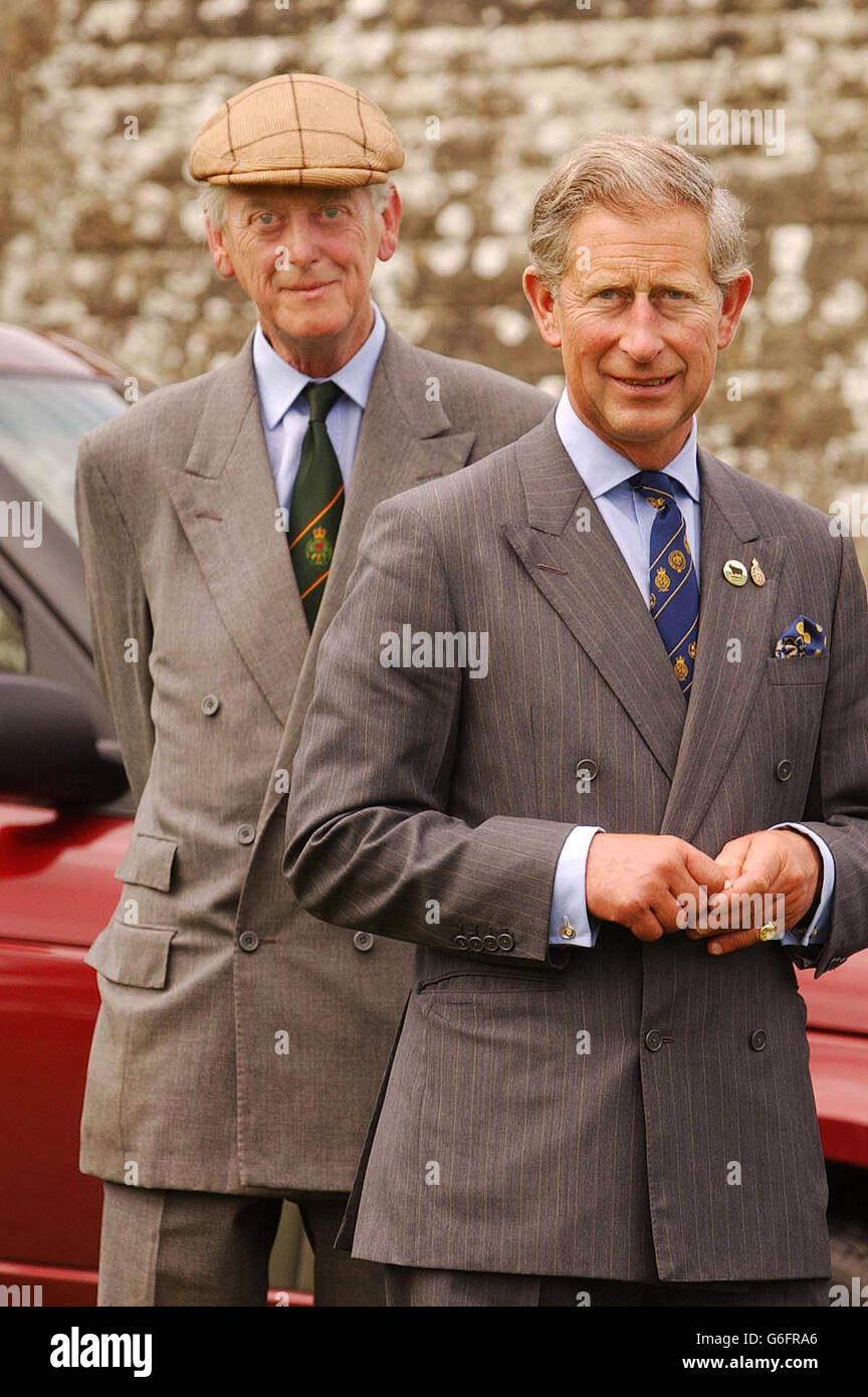 The Prince of Wales with Mr William Legge-Bourke the father of Tiggy ...