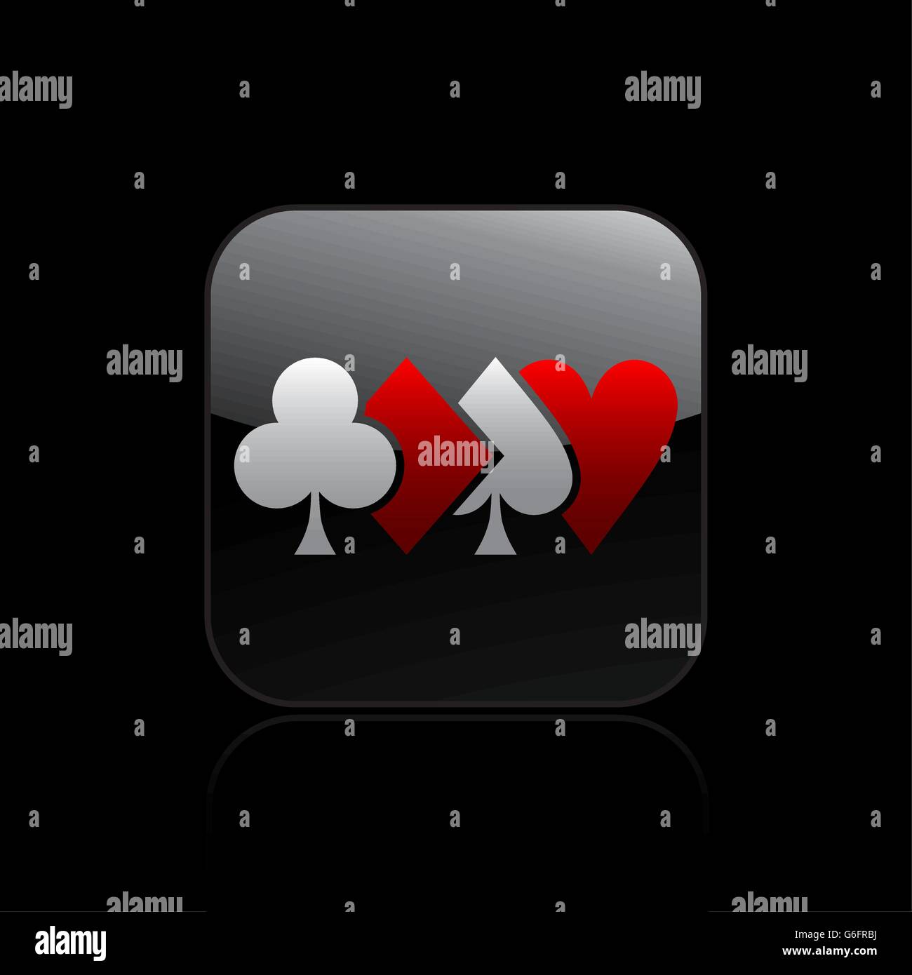 Vector illustration of single isolated poker icon Stock Vector Image ...