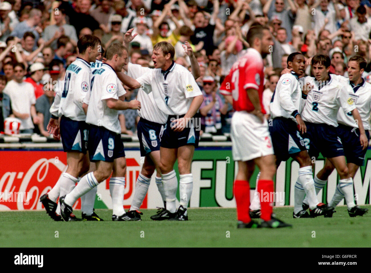 Soccer - Euro 96 - Group One - England v Switzerland - Wembley Stadium ...