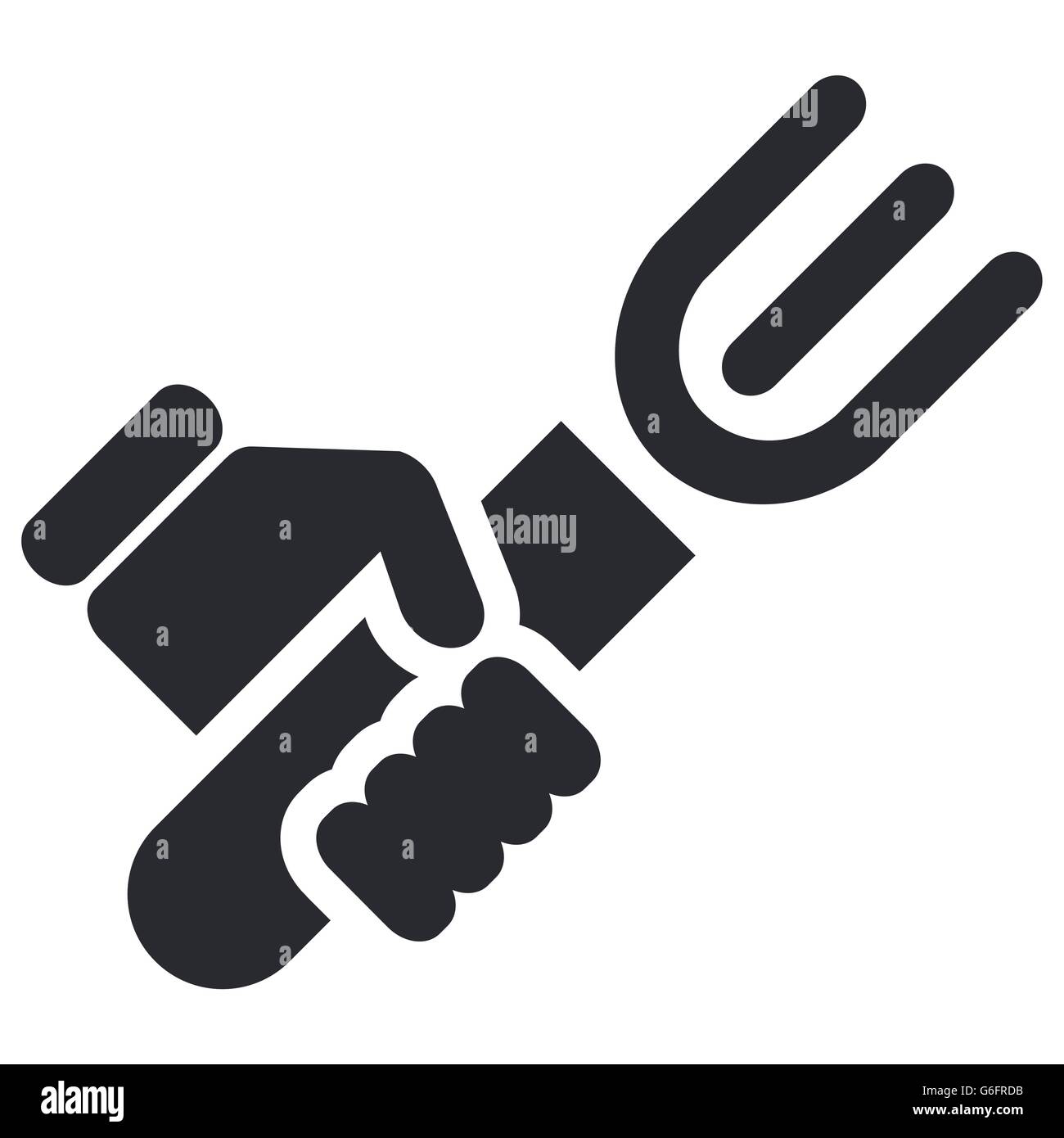 Vector illustration of single isolated fork icon Stock Vector Image ...