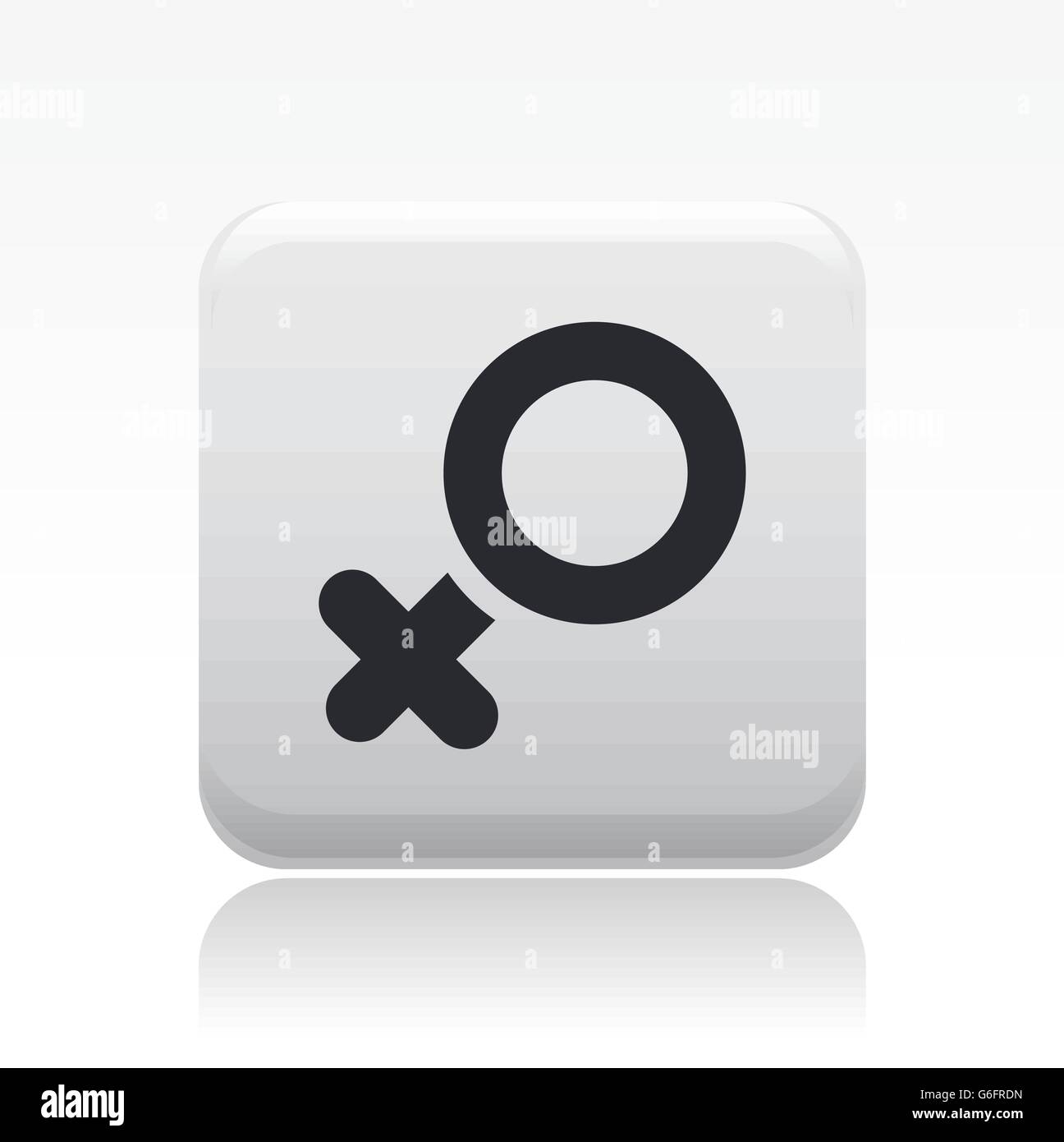 Vector illustration of single isolated female symbol icon Stock Vector ...