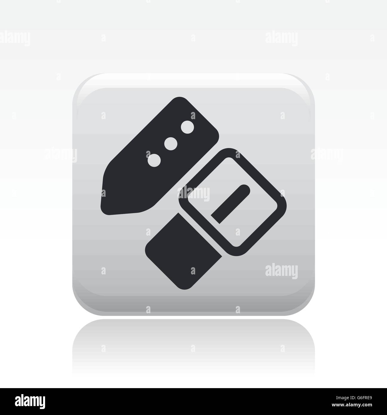 Vector illustration of single isolated belt icon Stock Vector Image ...