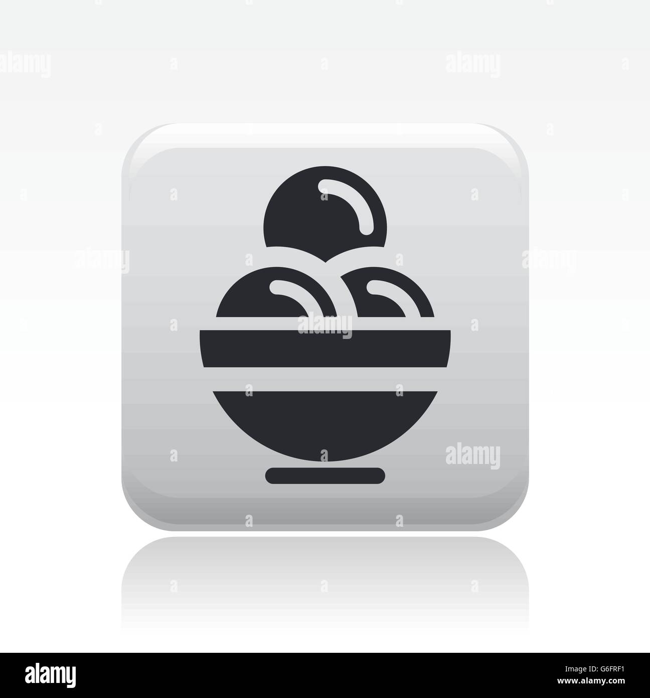 Vector illustration of single isolated ice cram icon Stock Vector Image ...