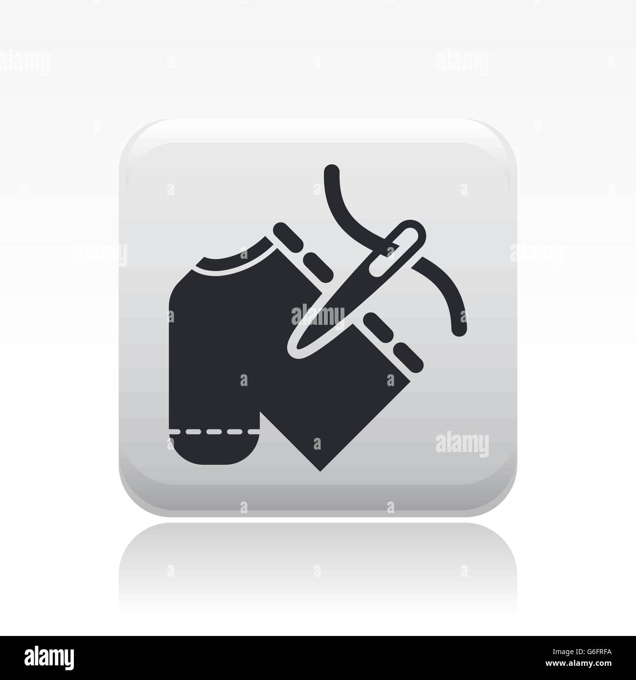 Vector illustration of single isolated sew icon Stock Vector Image ...