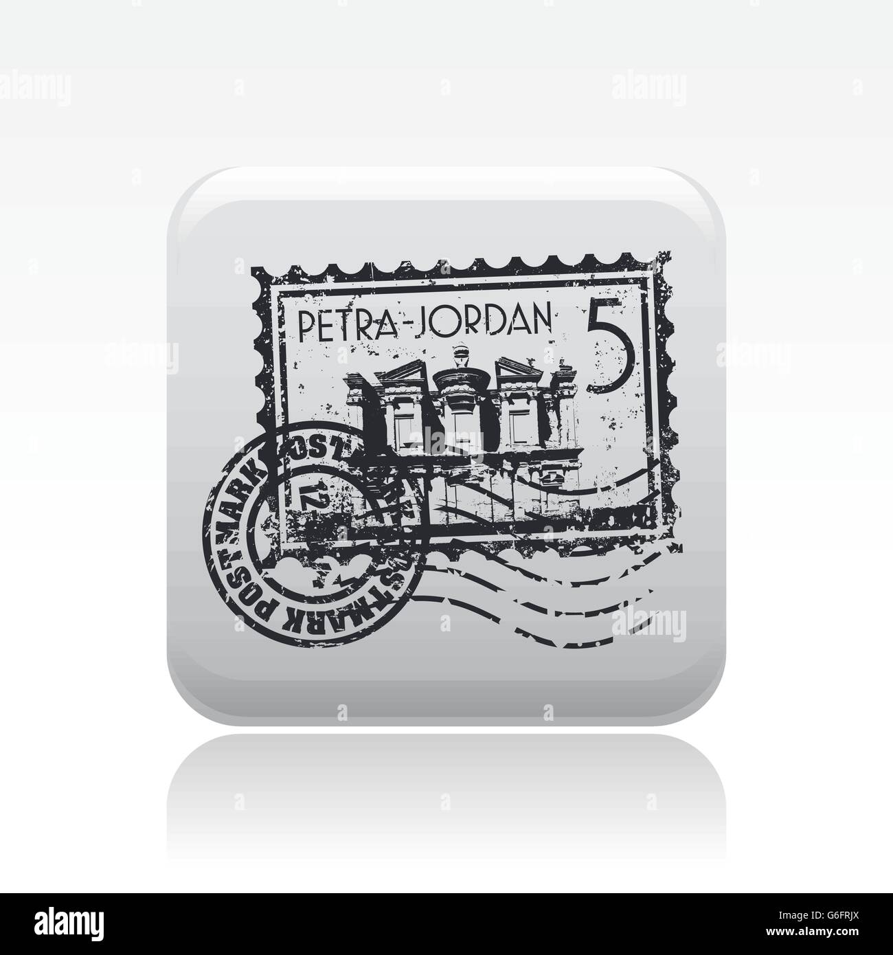 Vector illustration of single isolated Petra icon Stock Vector Image ...