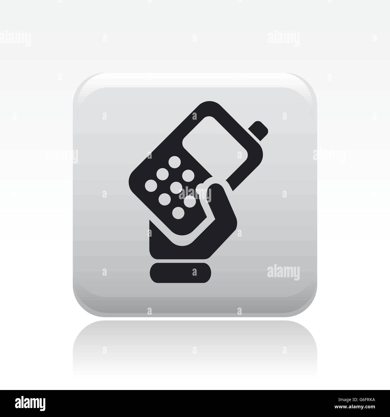 Vector illustration of single isolated phone icon Stock Vector Image ...
