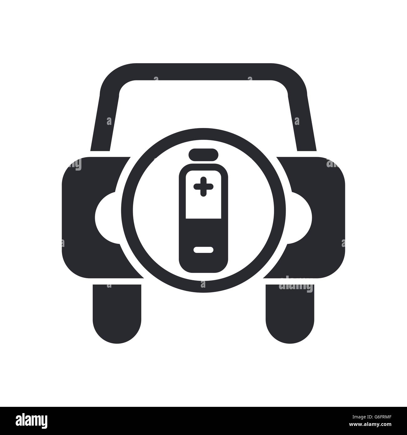 Vector illustration of single isolated car energy icon Stock Vector ...