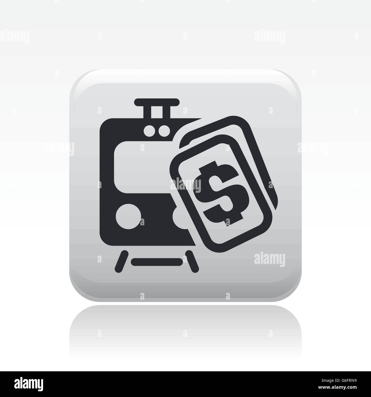 Vector illustration of single isolated train price icon Stock Vector ...