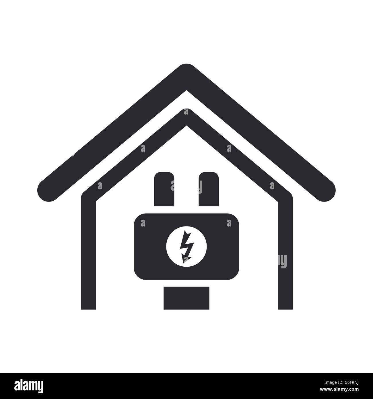 Vector illustration of single isolated energy home icon Stock Vector ...